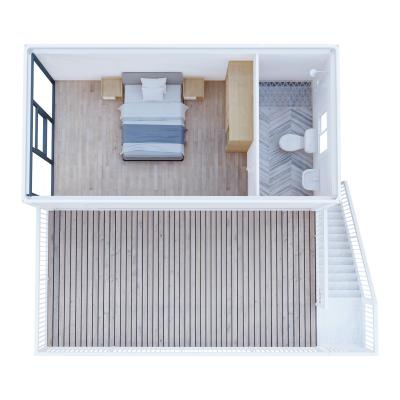 Cina Folding Flat Pack Container House 3 20 Ft Container Home in vendita