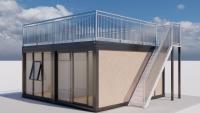 China House 40ft Flat Pack Containers Detachable House for sale