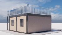 China House 40ft Flat Pack Containers Detachable House for sale