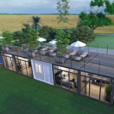 Cina Prefab 40ft Flat Pack Containers Two Storey Luxury in vendita