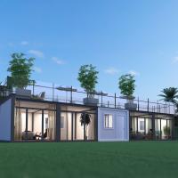 China Prefab 40ft Flat Pack Containers Two Storey Luxury for sale