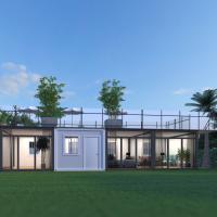 China Prefab 40ft Flat Pack Containers Two Storey Luxury for sale