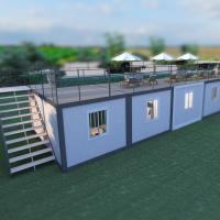 China Prefab 40ft Flat Pack Containers Two Storey Luxury for sale