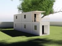 China Customized 40ft Flat Pack Containers House Modular One Side Glass Wall Sun Room for sale