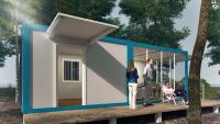 China 40ft Flat Pack Container House Modern Flat Pack Home Office for sale