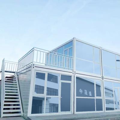Cina Luxury Folding Fast Assembly Container House  2 Storey in vendita