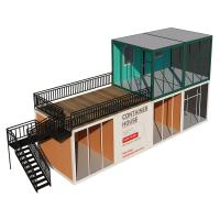China 12m Flat Pack Container Homes 20ft for sale