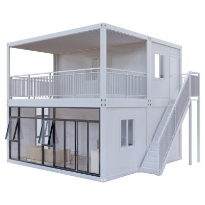 Cina 6m Fast Assembly Container House 2 Floor Mobile Prefab House Flat Pack in vendita