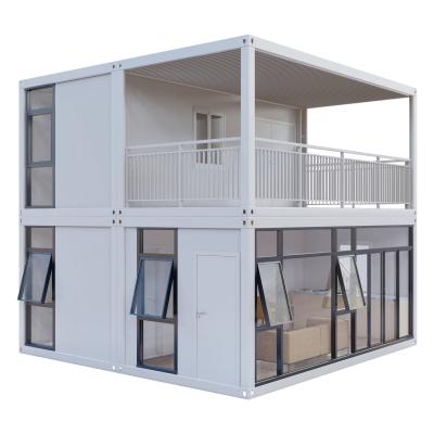 Cina 6m Fast Assembly Container House 2 Floor Mobile Prefab House Flat Pack in vendita