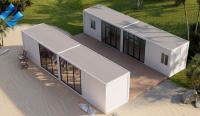 China Economical Prefab Modular Container Homes Quick Assemble Seaside Shops for sale