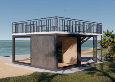 Cina Rapido assemblaggio contenitori prefabbricati supporto personalizzazione villa di mare in vendita