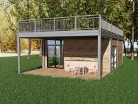 China Factory Direct Offer Modular Container Homes Quick Assembly Rooftop Observatory for sale