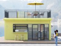 China Customized Modular Containers  Quick Assemble Coffee Shop Top Leisure Terrace for sale