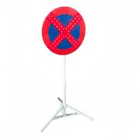 China Solar Power Triangle Bracket LED Arrow Board 500mm Diameter for sale