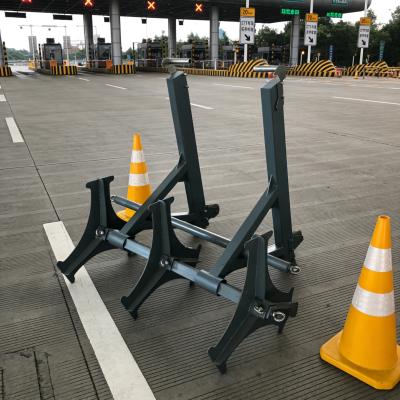 China Iron Stainless Steel Anti Ram Folding Parking Barrier Y Shaped for sale
