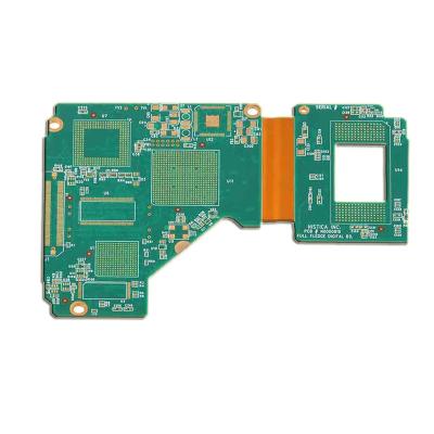 China Industriële rigide flexibele PCB in blauwe kleur met een gewichtsbereik van 0,5-4 0z Te koop