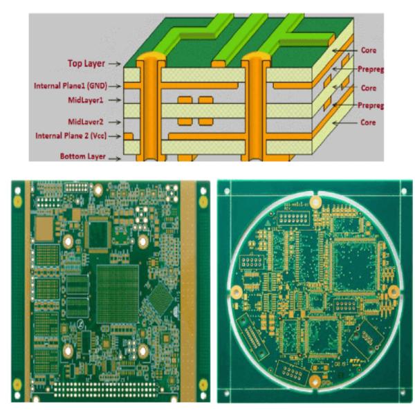 Quality High Precision Multilayer PCB Board 4 Layer Design Complex Electronic Manufactur for sale