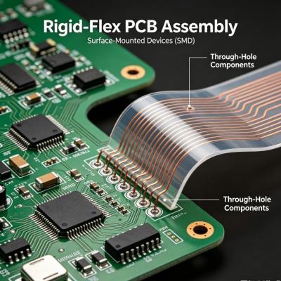 China CEM3 Rigid Flex PCB Assembly Service 1.6mm-3.2mm For Medical Devices for sale
