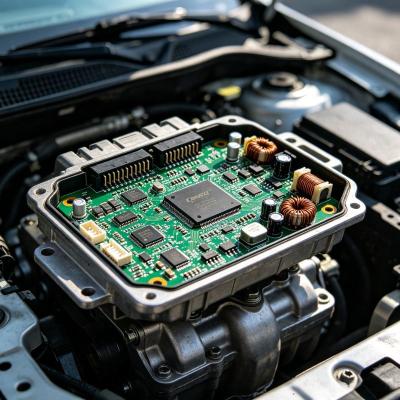 China Flying Probe PCB Test Automotive PCB Assembly with White Silkscreen for sale