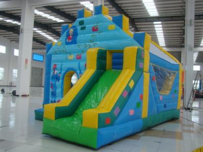 China Blue Inflatable Toddler Bounce House Customized Size For Amusement Park for sale