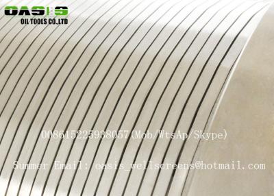 China 316l 304 material of wire wrapped well screens Square slot screen for well for sale