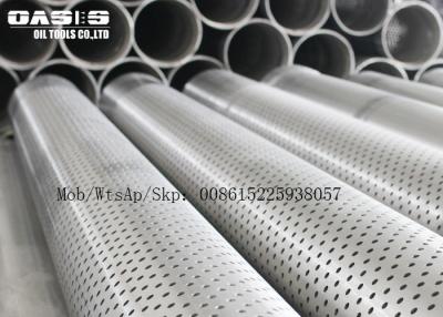 China Perforated pipe API Casing with 0.75mm round hols with galvanized surface for sale