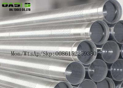 China Galvanized surface API Casing Perforated pipe with 0.75mm round hols for sale