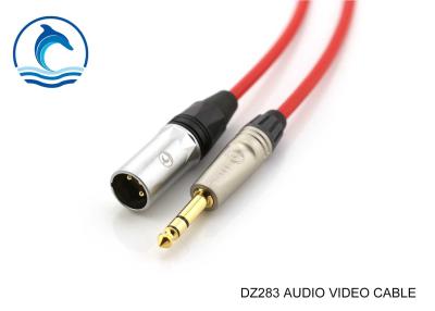 China DZ283 Audio Video Cable With XLR Female Male Connectors And 6.35mm TRS Stereo Plug for sale