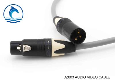 China Male To Female Audio Video Cable With Canare Cable L-4E6 Gold Connectors for sale
