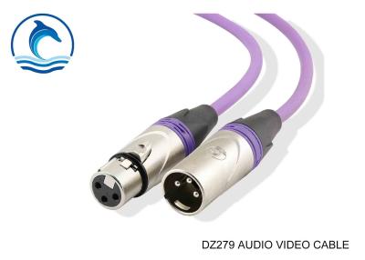 China 3 Pin XLR Audio Video Coaxial Cable 2M DMX Stage Light Cables CE Approval for sale