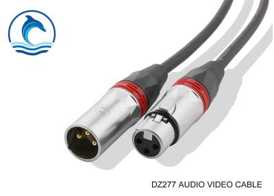 China 3 Pin Lead XLR Male To Female Extension Cable For Mic And Lighting Equipment for sale