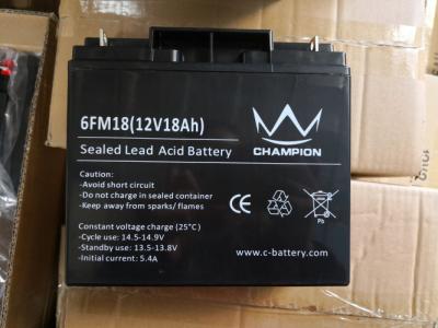 Cina Batteria profonda sigillata del ciclo della batteria al piombo 12v 18ah per l'invertitore solare di UPS in vendita