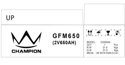 China M8 verzegelde Eindgfm650 2V 650ah Lood Zure Batterij Te koop
