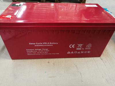 中国 12ボルト格子力VRLA電池を離れた深い周期の鉛酸蓄電池220ah太陽UPS 販売のため