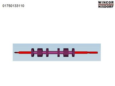 China 1750133110  ATM Machine Atm parts Wincor parts cineo C4060 SHAFT_E_CPL 01750133110 for sale