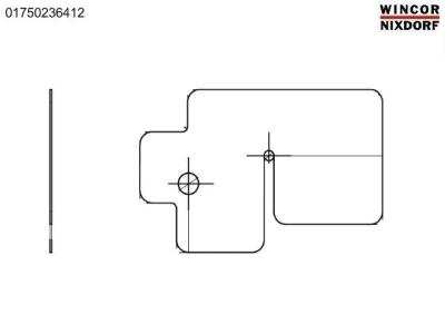 China ATM Machine ATM spare parts 1750236412 ATM WINCOR CINEO C4060 PROTECTIVE SHEET-VS 01750236412 IN MOUDLE 1750200435 for sale