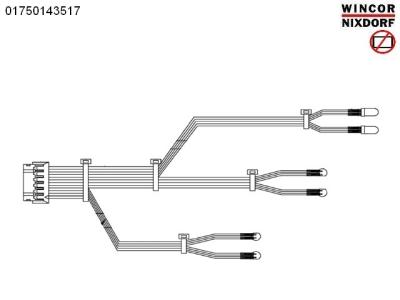China ATM Machine ATM spare parts 1750143517 Wincor Cineo C4060 CABLE ADJUSTMENT STATION SENSOR BARRIER 01750143517 for sale