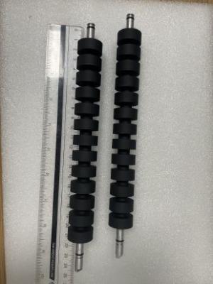 China BV Shaft rubber rollers length 23.8CM, 13 Rollers used in Wincor Banknote move cwaa part number 1750249443/ 1750150249 for sale