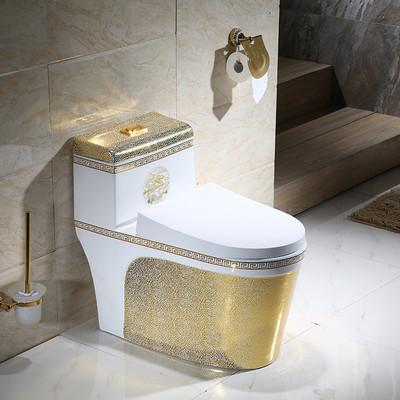 Cina Articoli sanitari in ceramica monopezzo dorato per bagno di lusso in vendita