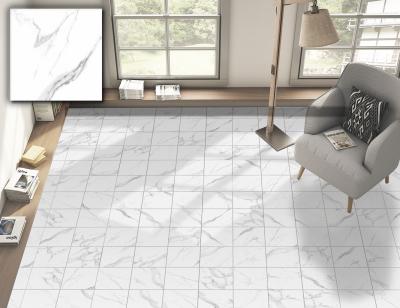 중국 카라라 백색 250x250mm 바닥 세라믹 시골 타일 거실 및 장식을 위해 내구성 벽 타일 판매용