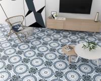 China Blue 20x20cm Ceramic Rustic Tile for Indoor Floor for sale
