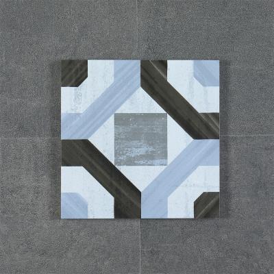 중국 200x200mm 벽 플로렛 타일 밸리 바 및 복도 블루 바닥 타일 실내 객실 장식 판매용