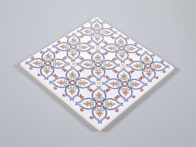 China Antiderrapante branco e vermelho 20x20cm azulejos de cerâmica floreta para a parede da cozinha e azulejos de piso duráveis para a varanda à venda
