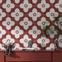 China Red 20x20cm Ceramic Rustic Tile Indoor Floor Wall for sale