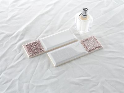 China 10×30cm Vintage Pattern,Stylish Indoor Porcelain And Ceramic Wall Tiles For Backsplash And Canteen for sale