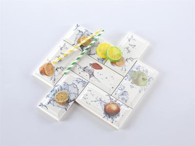 China Branco 75x152mm interior cerâmica parede de panelas para cozinha e sala de estar à venda