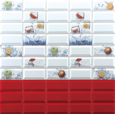 China Não desbotar branco 75x152mm azulejos interiores de pão para fundo de cozinha grau AAA à venda