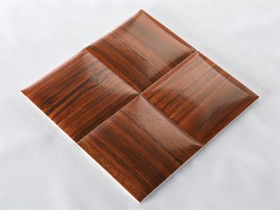 China Castanho escuro 152x152mm Quadrado interior sala de cerâmica de parede azulejos de pão para banheiro e escritório à venda