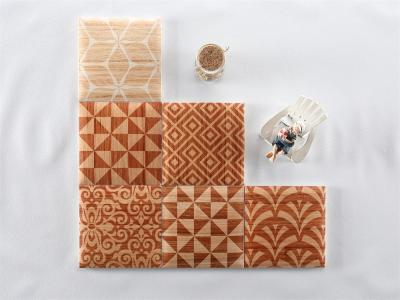 China Amarelo 152x152mm mosaico cerâmica de parede azulejos de pão para sala de estar e banheiro à venda