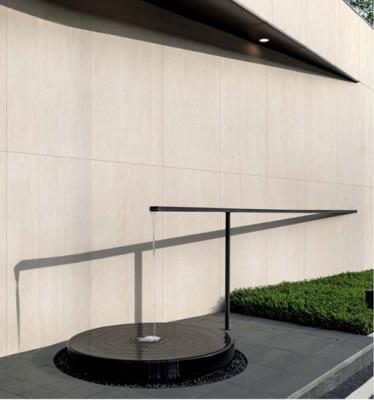 중국 베이지 트래버틴 600x1200mm 매트 고대 마무리 외 장막 벽  포르셀린 타일 공원 및 광장 판매용